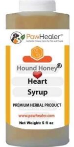 pawhealer hound honey®: heart syrup herbal remedy for dog's cough - 5 fl oz - suppressant - herbal remedy - gagging & wheezing due to heart condition