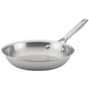 anolon triply clad stainless steel frying / fry pan / skillet - 12.75 inch, silver