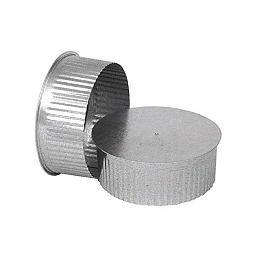 Imperial Manufacturing 6 in. Dia. Galvanized steel Crimped Pipe End Cap