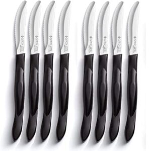 cutco set of 8 steak/table knives #1759 - black