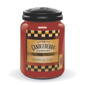 candleberry candles | farmhouse cider candle | best candles on the market | hand poured in the usa | highly scented & long lasting | large jar 26 oz