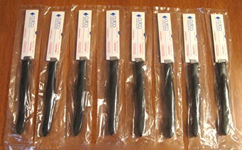 CUTCO Set of 8 Steak/Table Knives #1759 - Black