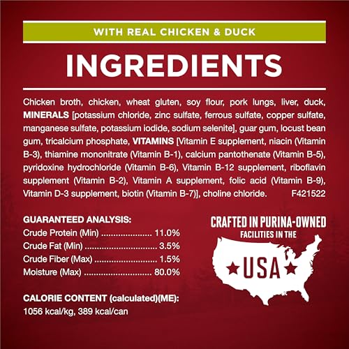 Purina ONE True Instinct Tender Cuts in Gravy with Real Turkey and Venison, and with Real Chicken and Duck High Protein Wet Dog Food Variety Pack - (Pack of 6) 13 Oz. Cans