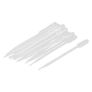 uxcell plastic transfer pipettes graduated dropper 10ml capacity 20 pcs clear