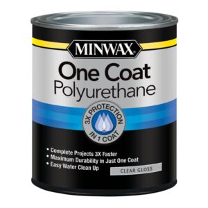 minwax 356100000 one coat polyurethane, quart, gloss