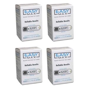 easymax test strips 200 count- 4 boxes of 50