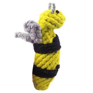 omem pet dog chew toy rope animal little bee tough teeth cleaning for small dog puppy durable tug toy