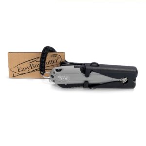 Modern Box Cutter for Food Industry with Stainless Steel Blades - High productivity and unique features with 100% guaranttee (4000 - Auto Retract, Gray)