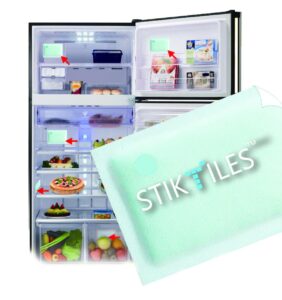 supersorbents industries odor kontrol stiktiles - unscented fridge deodorizer, 5 pk - peel and stick odor eliminator for strong odor