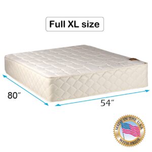 Dream Solutions USA Grandeur Deluxe Medium Firm (Full XL - 54"x80"x12") Mattress Only - Medium Firm, Fully Assembled, Good for Your Back, Luxury Height, Long Lasting and 2 Sided