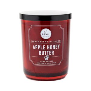 dw home decoware dw home apple honey butter scented 2-wick large candle