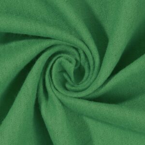 cotton flannel fabric 45" wide soft warm comfy 10+ colors by the yard (green, 1 yard)