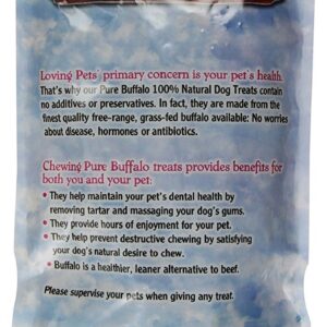 Loving Pets Pure Buffalo Lung Steaks Dog Treat, 24-Ounce