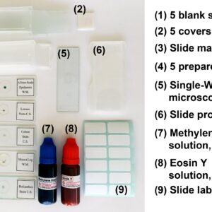 Rs' Science All-in-One Microscope Slide Preparation Kit, 40 Pieces