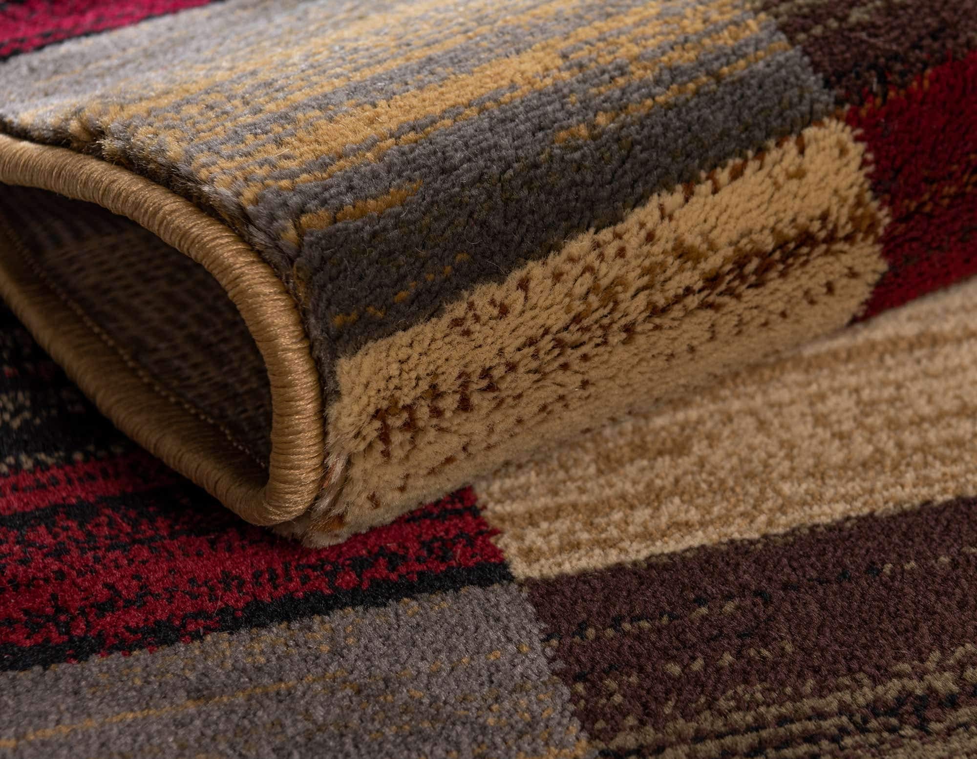 Unique Loom Barista Collection Area Rug - Gava (2' 2" x 3' 1" Rectangle, Multi/ Brown)