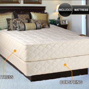 Dream Solutions USA Grandeur Deluxe Medium Firm (Full XL - 54"x80"x12") Mattress Only - Medium Firm, Fully Assembled, Good for Your Back, Luxury Height, Long Lasting and 2 Sided