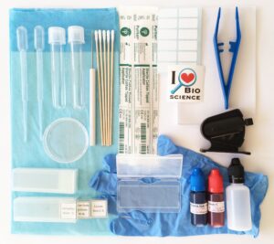 rs' science all-in-one microscope slide preparation kit, 40 pieces