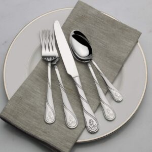 Towle Everyday Anchor Flatware Service for 4, 20 Piece Set, 18/0 Stainless Steel, Silverware Set