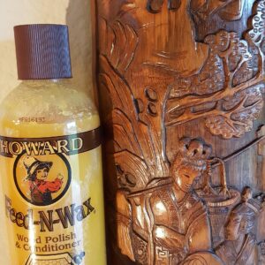 Howard Feed N Wax Wood Polish and Conditioner, and Howard Orange Oil Wood Polish, Wood Furniture Cleaner and Teak Wood Cleaner