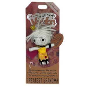 Watchover Voodoo 3-Inch Greatest Grandma - Handcrafted Gift to Bring Good Luck and Positivity Everywhere You Go