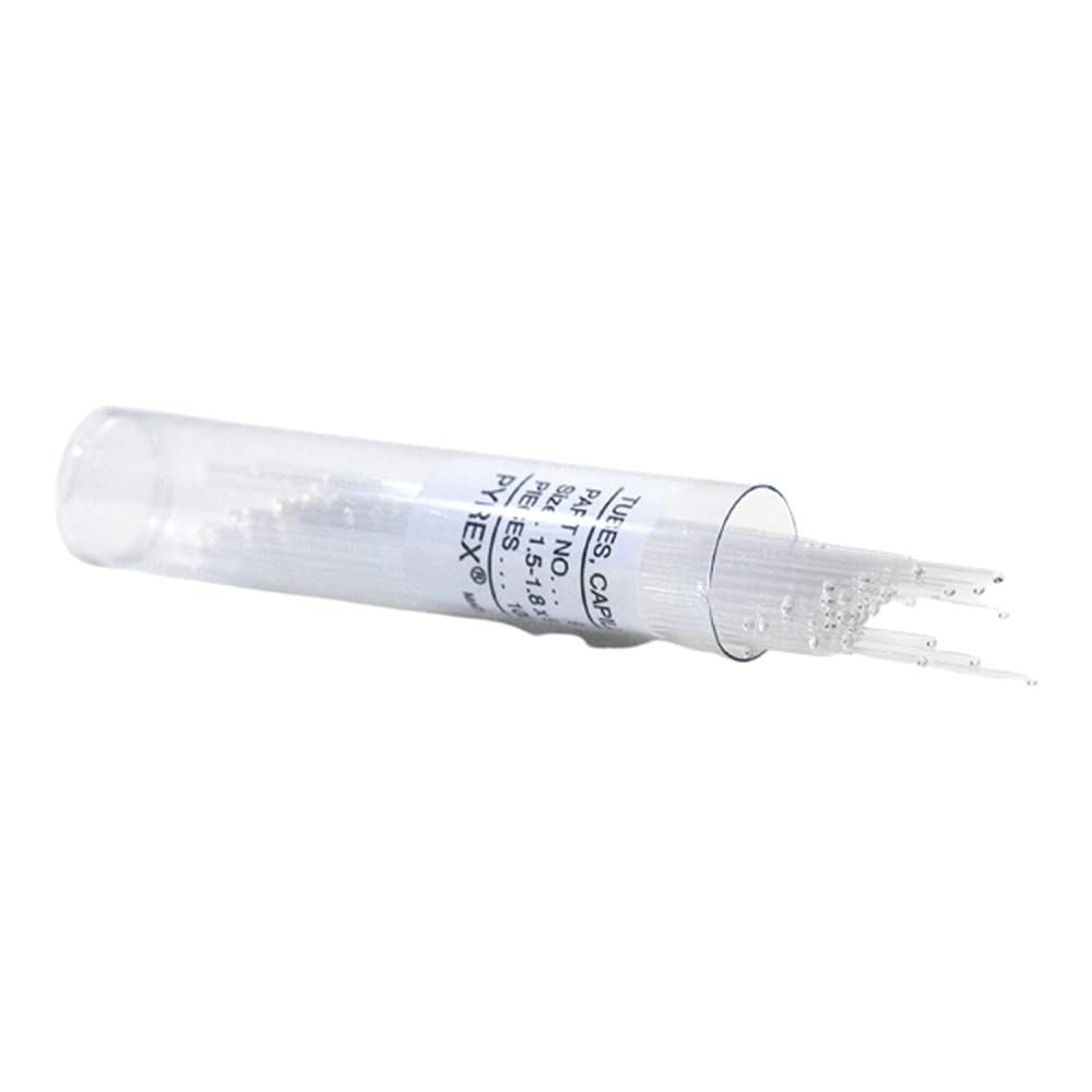 Corning 9530-2 Pyrex Capillary Melting Point Tube, Both Ends Open, 0.8 mm-1.1 mm ID, 0.25 mm Wall Range (Pack of 100)