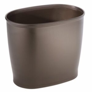 interdesign kent bronze oval wastebasket