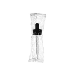 Perfume Studio Glass Eye Droppers with Fine Ribbed Child Resistant Closure Cap, 12-Pack Fits 1 oz / 30 ml Perfume Studio Essential Oil & Boston Round Bottles with a 20/400 Finish.