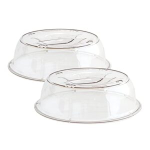 nordic ware plastic deluxe microwave cover, clear (set of 2)