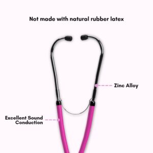 Pink Sprague Rappaport Type Stethoscope with Pink Chestpiece (For Infant/Pediatric/Adult Use)