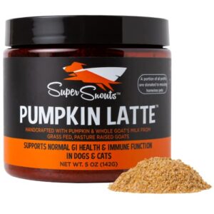 diggin's your dog super snouts pumpkin latte digestive supplement for dogs and cats, 5 ounce - antibiotic free, maintains healthy gut, promotes stool consistency