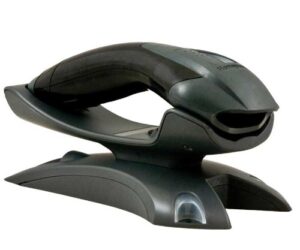 honeywell voyager 1202g barcode scanner - cordless, 1d laser, bluetooth, usb kit, includes charging/communication cradle and usb cable. color: black (1477