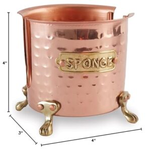 Mud Pie Kitchen Sponge Holder Caddy, Copper