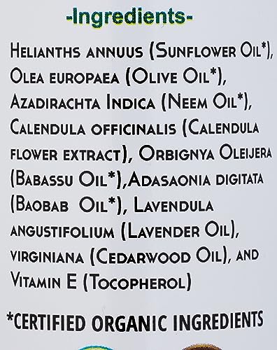 Midoricide Natural PET Anti-Itch/Allergy Oil- with Baobab, Neem and Babassu- 6 oz- Irritated, Itchy Remedy or Dry Skin Relief for Dogs and Cats