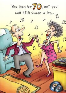 shake a leg: 70th - oatmeal studios funny birthday card