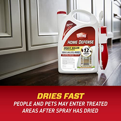 Ortho Home Defense Insect Killer for Indoor and Perimeter2 with Comfort Wand, Controls Ants, Roaches, Spiders and More, 1.33 gal