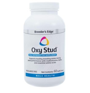 breeder's edge oxy stud- male performance supplement- for medium & large dogs- 60ct soft chews