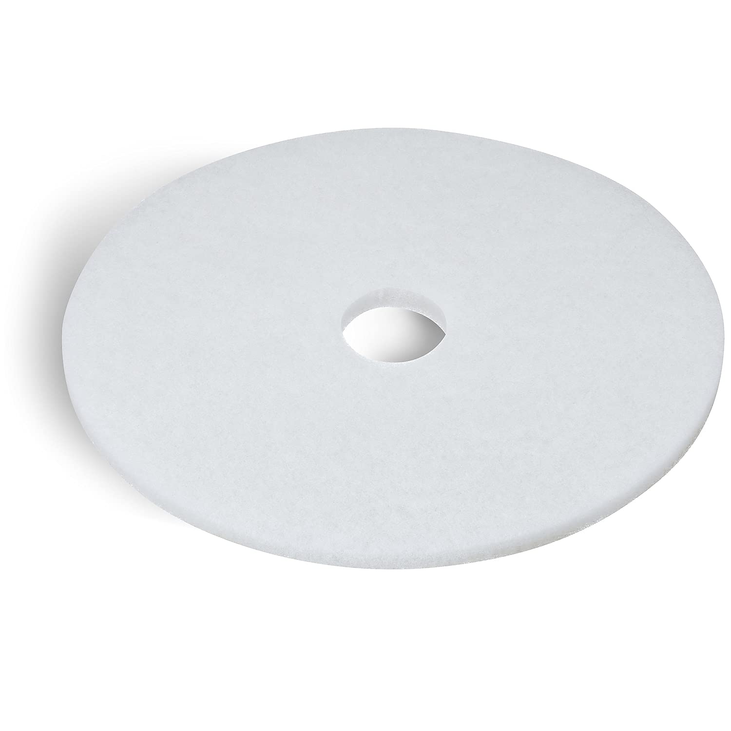 STAPLES Brighton 663605 Floor Polishing Pad 20-Inch 5/Ct White