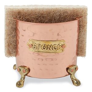 Mud Pie Kitchen Sponge Holder Caddy, Copper