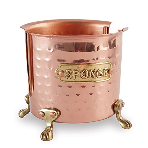 Mud Pie Kitchen Sponge Holder Caddy, Copper