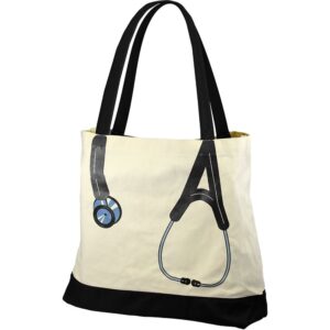 think medical canvas stethoscope bag black