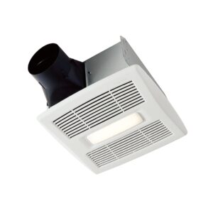 broan-nutone ae110sl invent energy star certified humidity sensing fan with led light, 110 cfm 1.0 sones, white