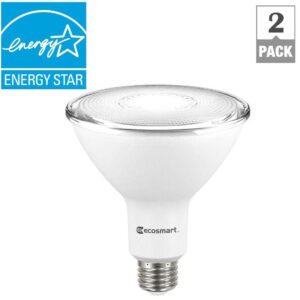 EcoSmart 2 Pack 90W Daylight PAR38 Dimmable LED Flood Light Bulb