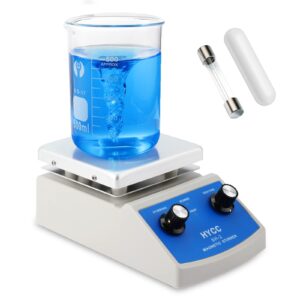 hycc magnetic stirrer hot plate max 716°f, 100-2000rpm hot plate with magnetic stirrer, 2000ml magnetic hotplate stirrer, magnetic stirrer w/magnetic stir bar