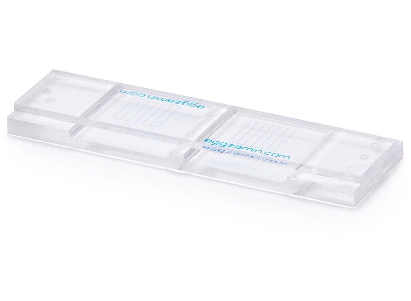 McMaster Method Microscope Slide, FEC (Fecal Egg Count) or Worm Count, Double Chamber Slide for Parasite Testing and Management, Count Parasite Eggs in Horses, Sheep, Goats and Cattle.