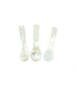 set of 3 hand craft mother of pearl caviar spoon (3 qty, 2.5 inches)