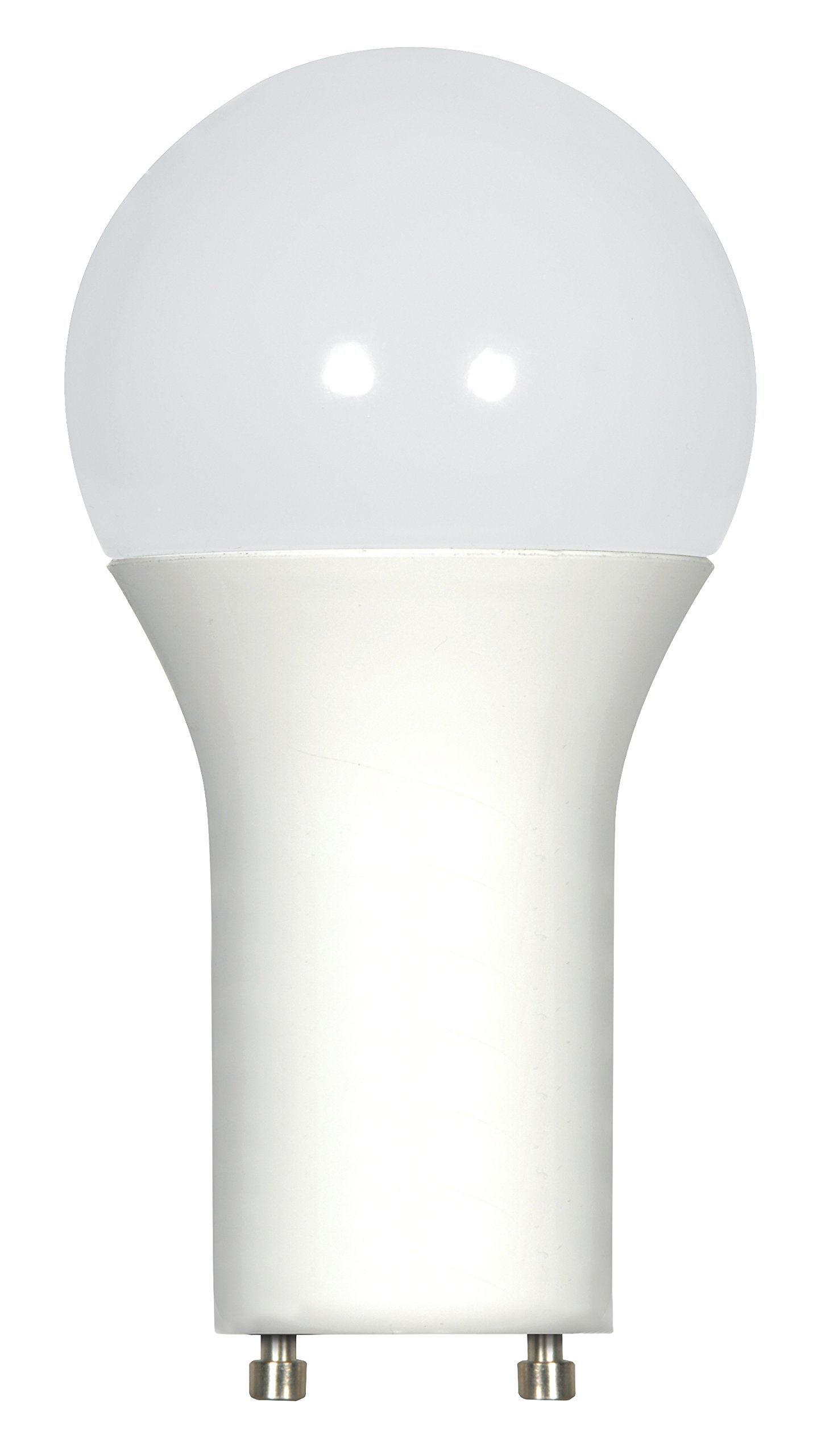 Satco S29840 Dimmable LED A19 Light Bulb, GU24 Base, 9.8W/120V 60W-Equivalent, 2700K/800 Lumens, Frosted White