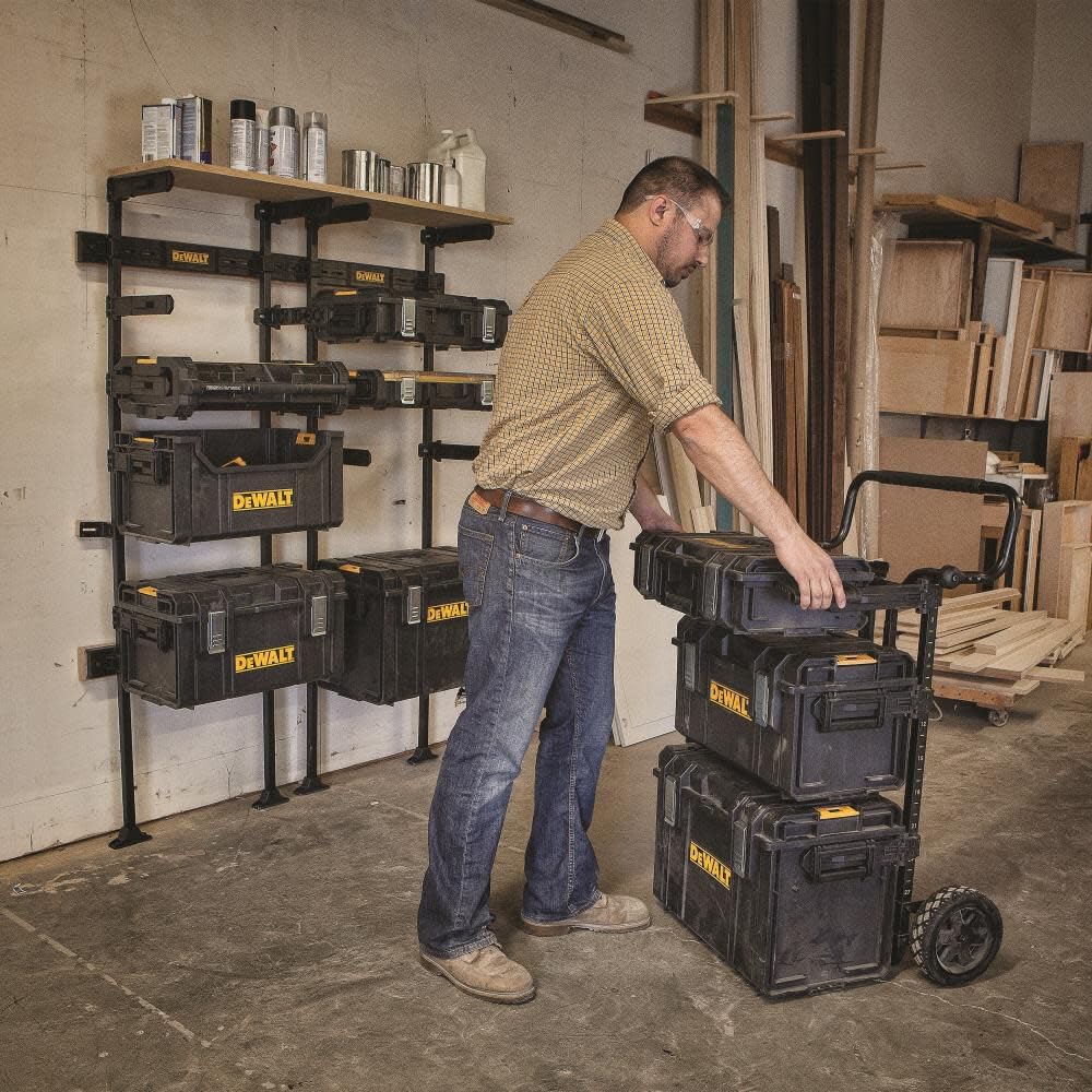 DEWALT Tool Box Storage Rack, Tough System, 440 lb Capacity, Garage Storage System (DWST08260)