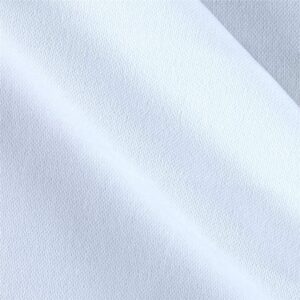 double stretch knit solid white, fabric by the yard