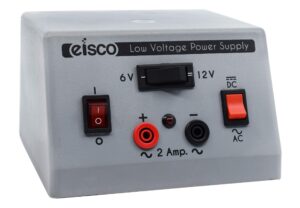 eisco low voltage ac/dc power pack 6v/12v - 2 a - includes power supply