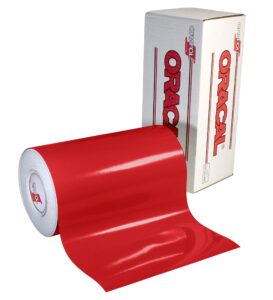 oracal 651 glossy permanent vinyl 12 inch x 6 feet - red